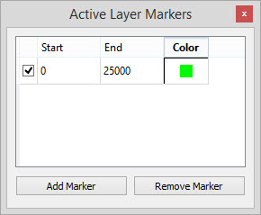 Attribute Viewer: Active Layer Markers