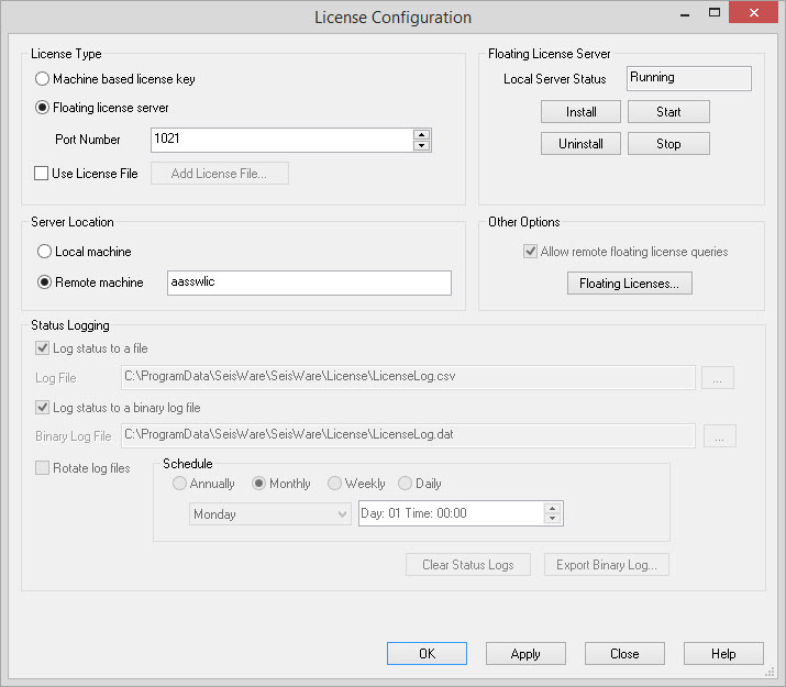 License Configuration