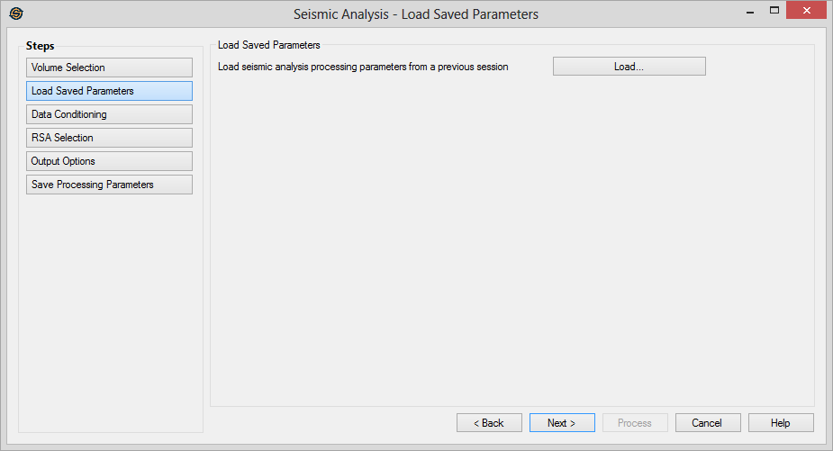 Load Saved Parameters